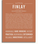 Finlay | Name Art Print – Name Stories
