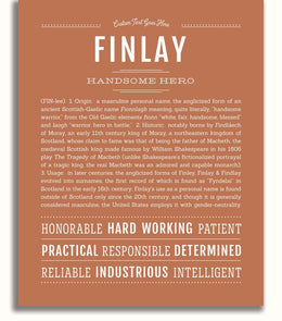 Finlay | Name Art Print – Name Stories