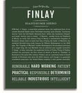 Finlay | Name Art Print – Name Stories
