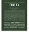 Finlay | Name Art Print – Name Stories