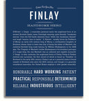 Finlay | Name Art Print – Name Stories