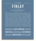 Finlay | Name Art Print – Name Stories