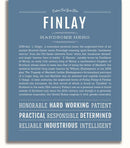 Finlay | Name Art Print – Name Stories