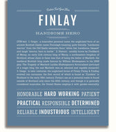 Finlay | Name Art Print – Name Stories