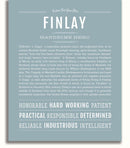 Finlay | Name Art Print – Name Stories
