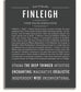 Finleigh | Name Art Print – Name Stories