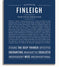 Finleigh Personalized Name Meaning Art Prints – Name Stories