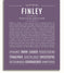 Finley (female) | Name Art Print – Name Stories