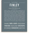 Finley (female) | Name Art Print – Name Stories