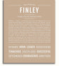 Finley Personalized Name Meaning Art Prints – Name Stories