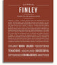 Finley Personalized Name Meaning Art Prints – Name Stories
