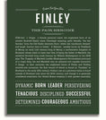 Finley Personalized Name Meaning Art Prints – Name Stories