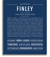 Finley (female) | Name Art Print – Name Stories
