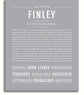 Finley Personalized Name Meaning Art Prints – Name Stories