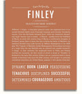 Finley (male) | Name Art Print – Name Stories