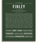 Finley (male) | Name Art Print – Name Stories