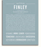 Finley Personalized Name Meaning Art Prints – Name Stories