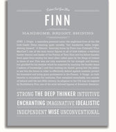 Finn | Name Art Print – Name Stories