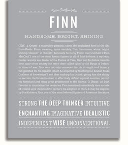 Finn | Name Art Print – Name Stories