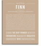 Finn | Name Art Print – Name Stories