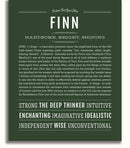 Finn | Name Art Print – Name Stories