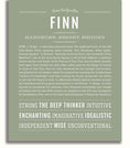 Finn | Name Art Print – Name Stories