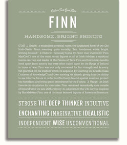 Finn | Name Art Print – Name Stories