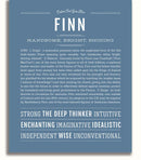 Finn | Name Art Print – Name Stories
