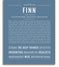 Finn Personalized Name Meaning Art Prints – Name Stories
