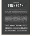 Finnegan | Name Art Print – Name Stories