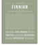 Finnian | Name Art Print – Name Stories