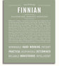 Finnian | Name Art Print – Name Stories