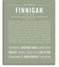Finnigan Personalized Name Meaning Art Prints – Name Stories