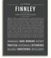 Finnley Personalized Name Meaning Art Prints – Name Stories