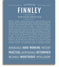 Finnley Personalized Name Meaning Art Prints – Name Stories