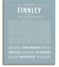 Finnley Personalized Name Meaning Art Prints – Name Stories