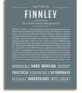 Finnley (male) | Name Art Print – Name Stories
