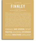 Finnley Personalized Name Meaning Art Prints – Name Stories