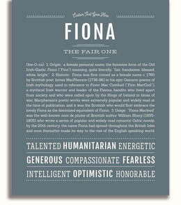 Fiona | Name Art Print – Name Stories