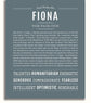 Fiona | Name Art Print – Name Stories