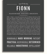 Fionn | Name Art Print – Name Stories