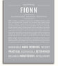 Fionn | Name Art Print – Name Stories