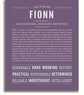 Fionn Personalized Name Meaning Art Prints – Name Stories