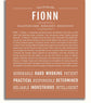 Fionn | Name Art Print – Name Stories