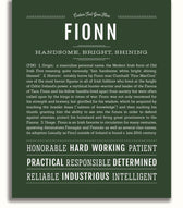 Fionn | Name Art Print – Name Stories