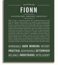 Fionn | Name Art Print – Name Stories