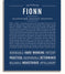 Fionn | Name Art Print – Name Stories