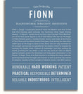 Fionn | Name Art Print – Name Stories