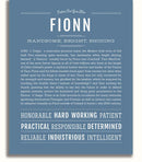 Fionn | Name Art Print – Name Stories