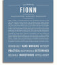 Fionn | Name Art Print – Name Stories